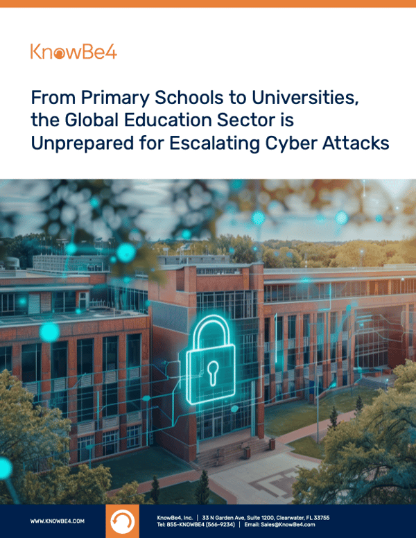New KnowBe4 Report Finds Education Sector Unprepared for Escalating Cyberattacks